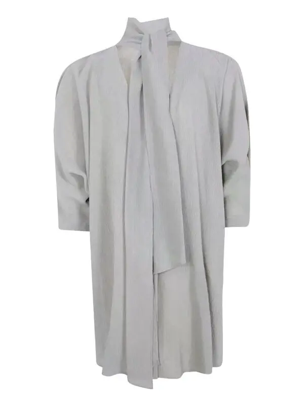 GENTRYPORTOFINO Scarf-neck Cardigan - Grey