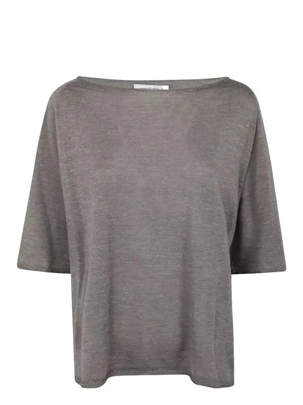 GENTRYPORTOFINO Knitted Top - Grey