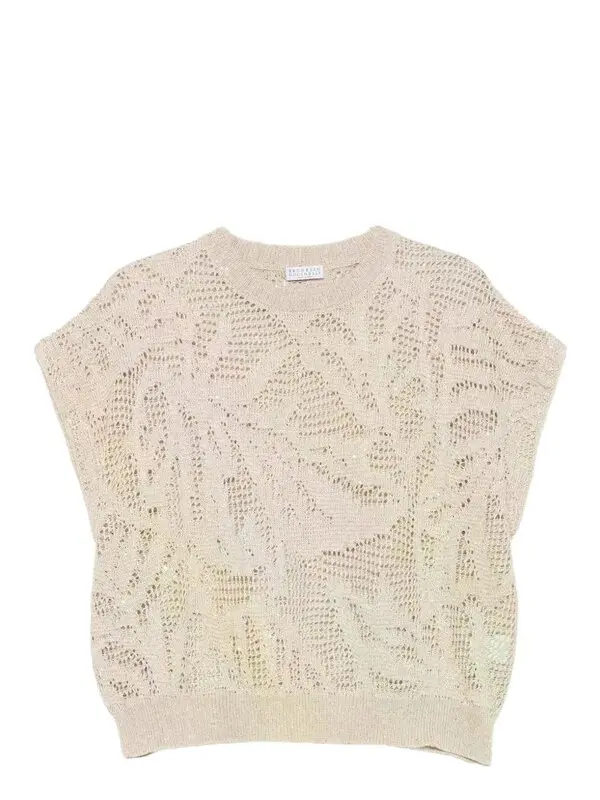 Brunello Cucinelli Open-knit Sweater - Neutrals