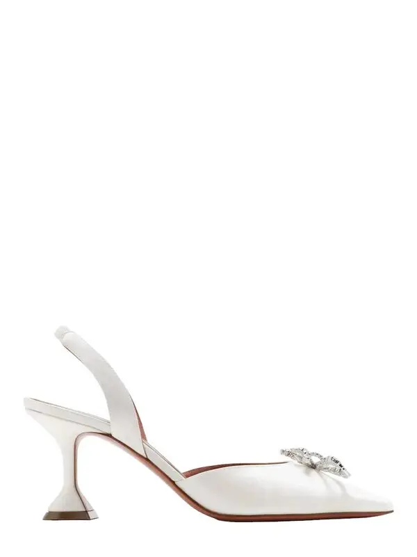 Amina Muaddi Rosie Slingback Pumps - White