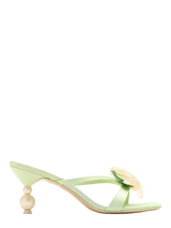 SOPHIA WEBSTER Rosette Mules - Green