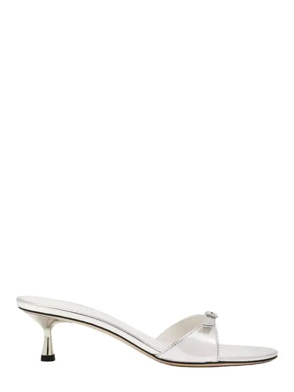 Studio Amelia Greta Buckle Sandals - Silver
