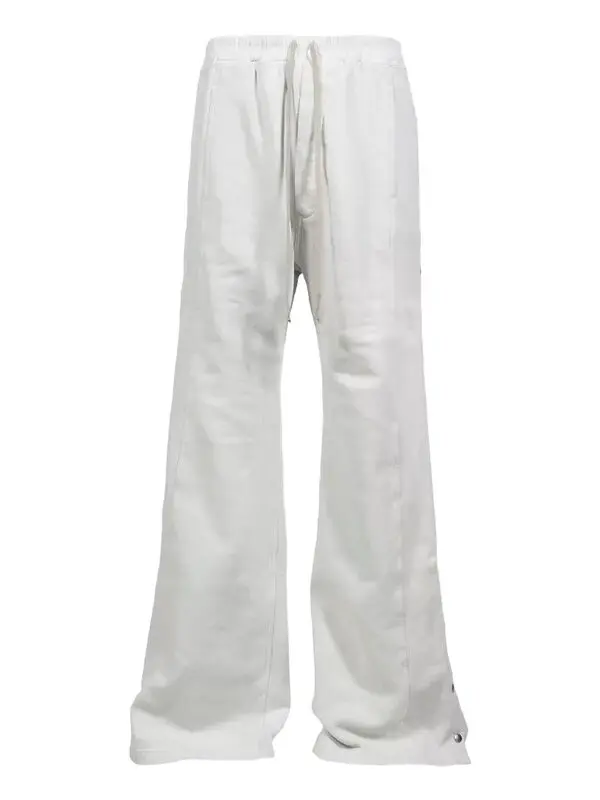 Rick Owens Buttoned Flared Trousers - White