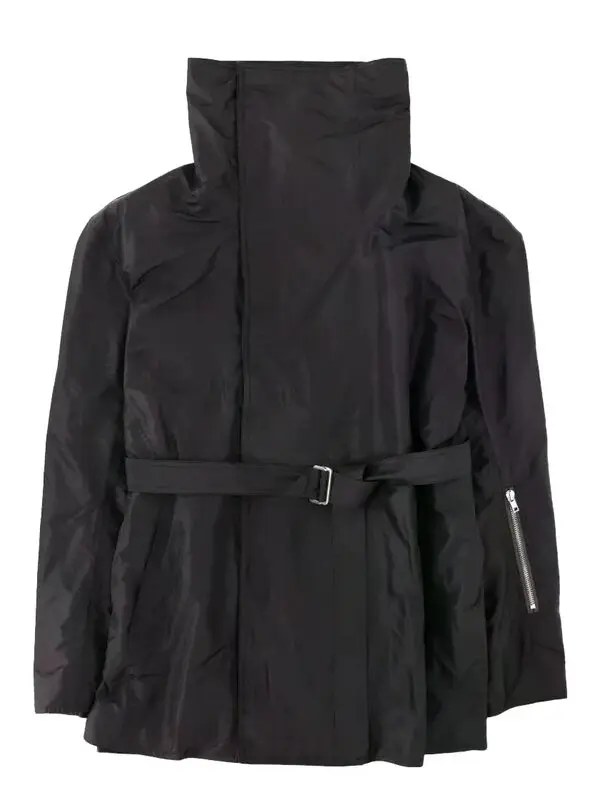 Rick Owens Dracucaban Belted Coat - Black