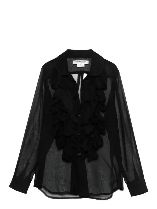 Comme Des Garçons Ruffled Shirt - Black