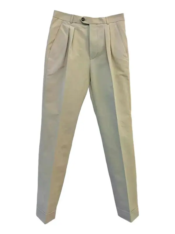 Loro Piana Pleated Cuffed Trousers - Neutrals