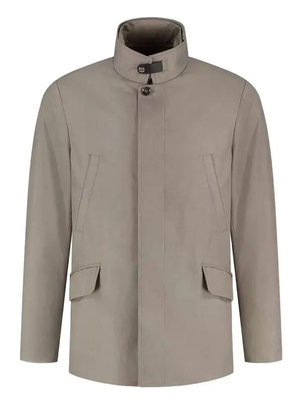 MOORER High-collar Jacket - Grey