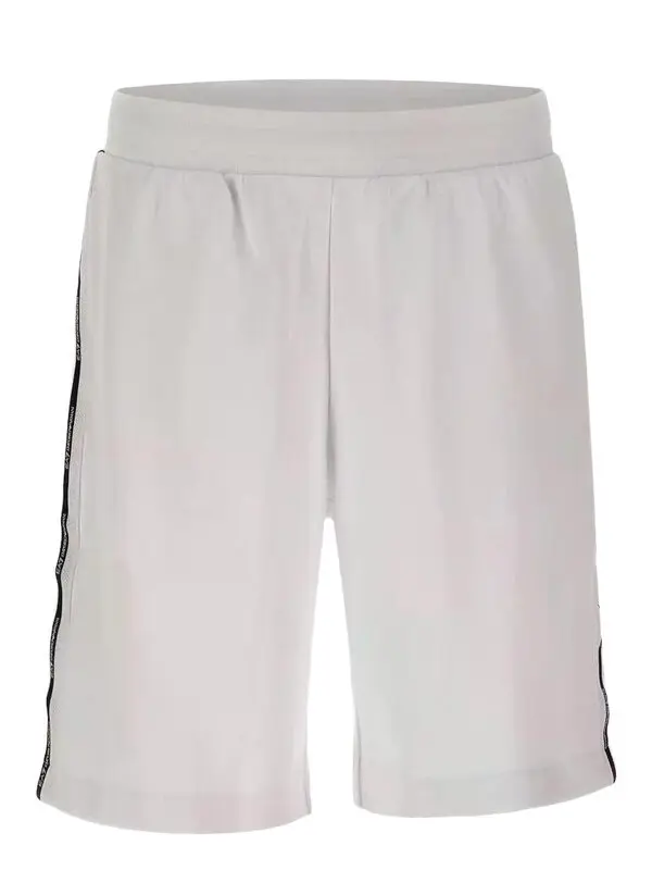 EA7 Logo Tape Shorts - White