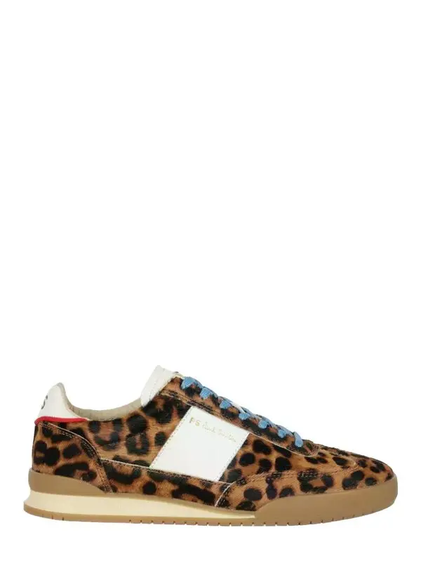 Paul Smith Dover Leopard-print Stripe Sneakers - Brown