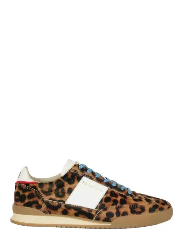 Paul Smith Dover Leopard-print Stripe Sneakers - Brown