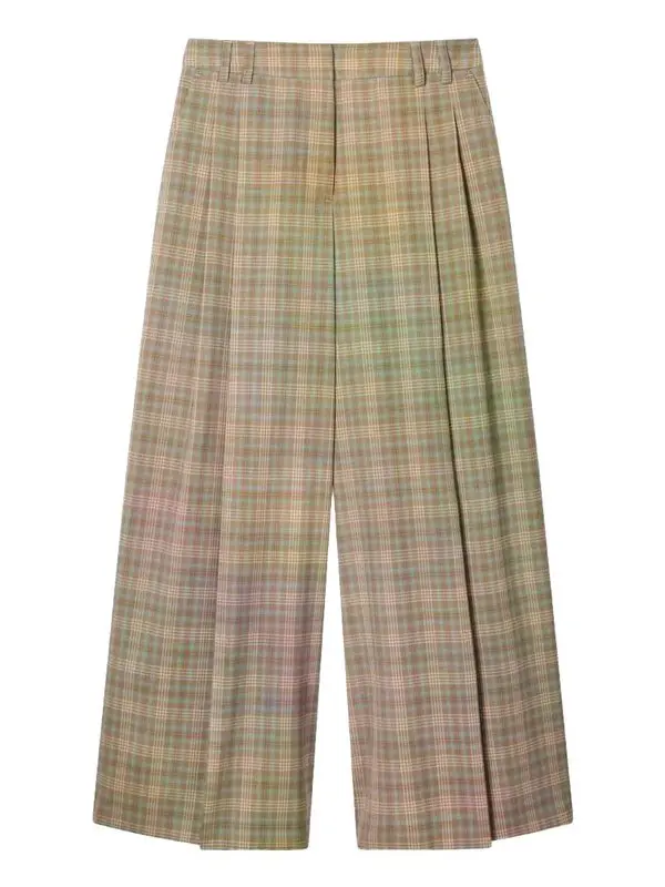 Paul Smith Wide-leg Cropped Trousers - Neutrals