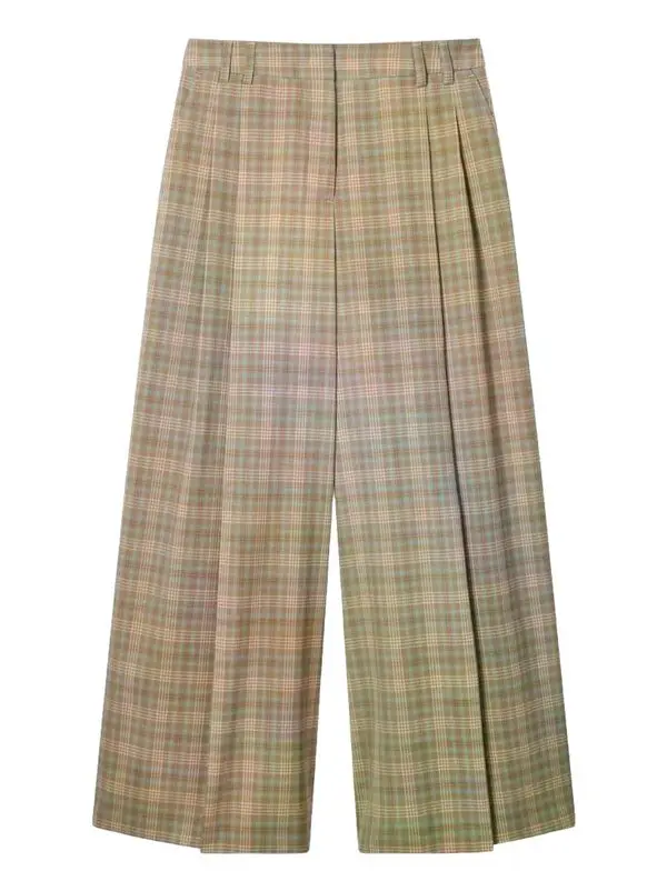Paul Smith Wide-leg Cropped Trousers - Neutrals