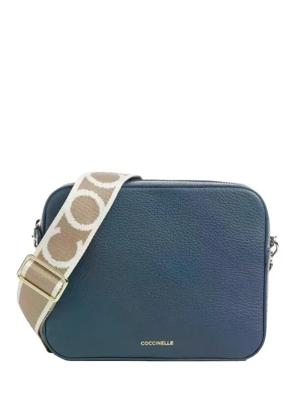 COCCINELLE Tebe Logo-strap Shoulder Bag - Blue