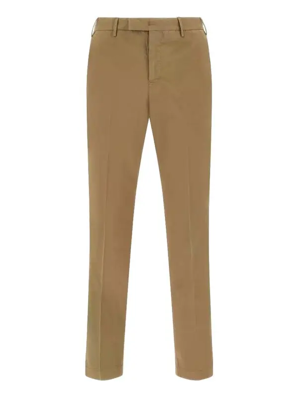 PT TORINO Pressed-crease Straight Trousers - Neutrals