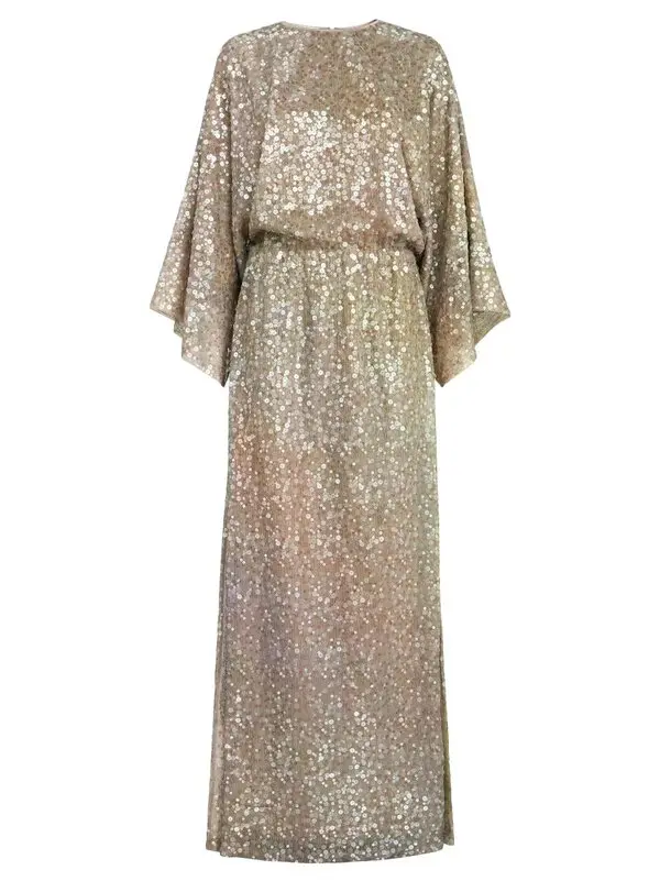Brunello Cucinelli Sequin-embellished Maxi Dress - Neutrals