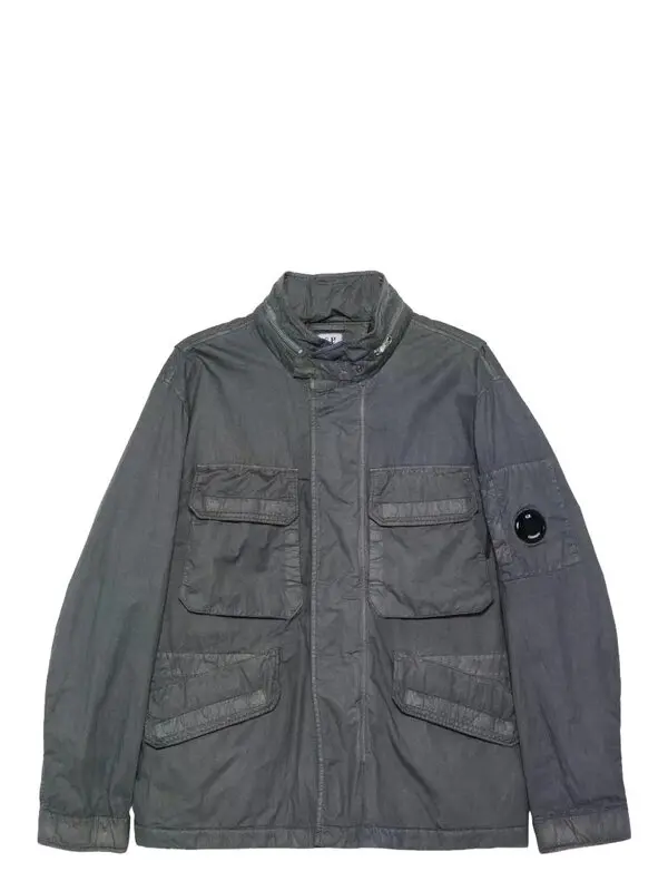 C.P. COMPANY 50 Fili Wax Pocket Zip Jacket - Grey