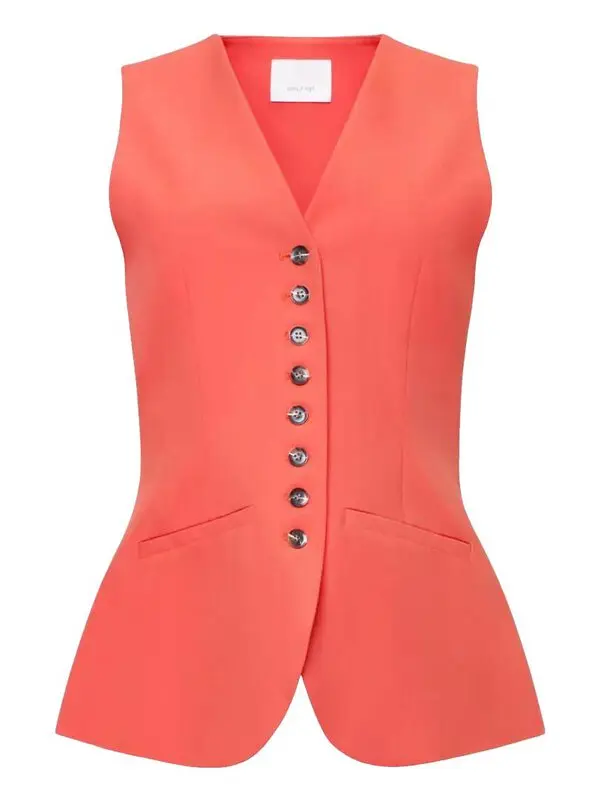 Cinq À Sept Kallen Waistcoat - Red