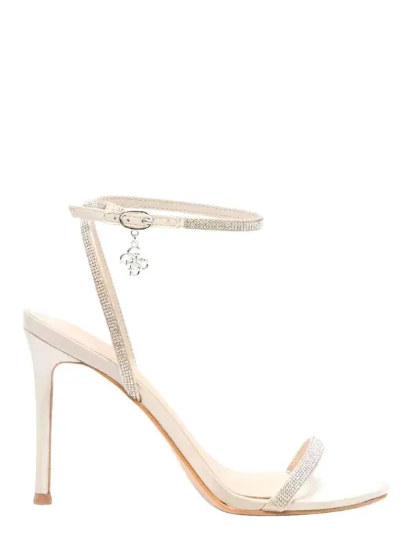 Guess Embellished Open Toe Sandals - Neutrals