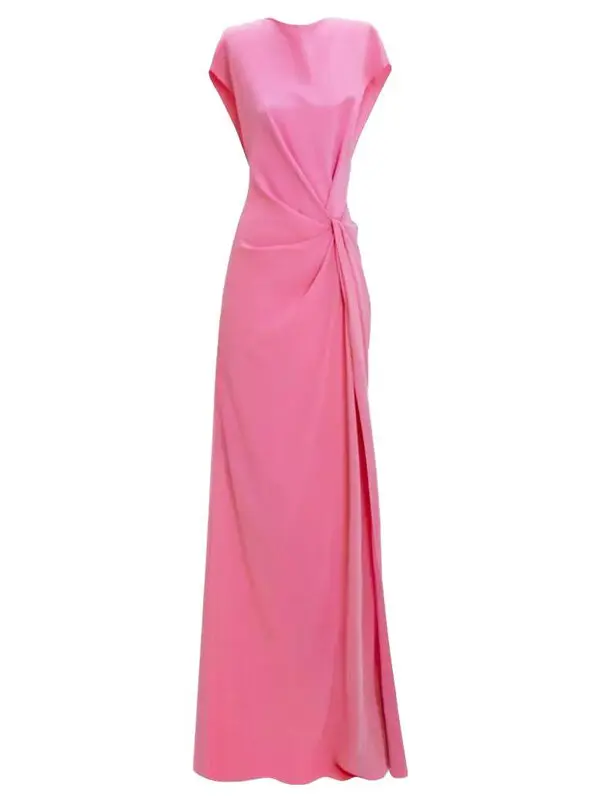 GEMY MAALOUF Draped Maxi Dress - Pink