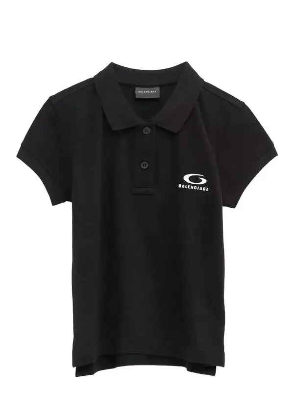 Balenciaga Loop Sports Icon Polo Shirt - Black