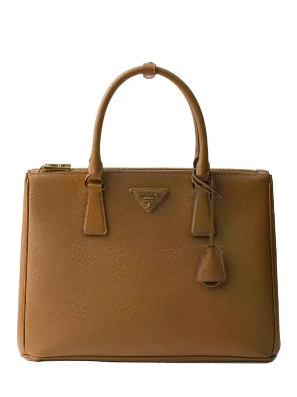 Prada Small Galleria Leather Tote - Brown