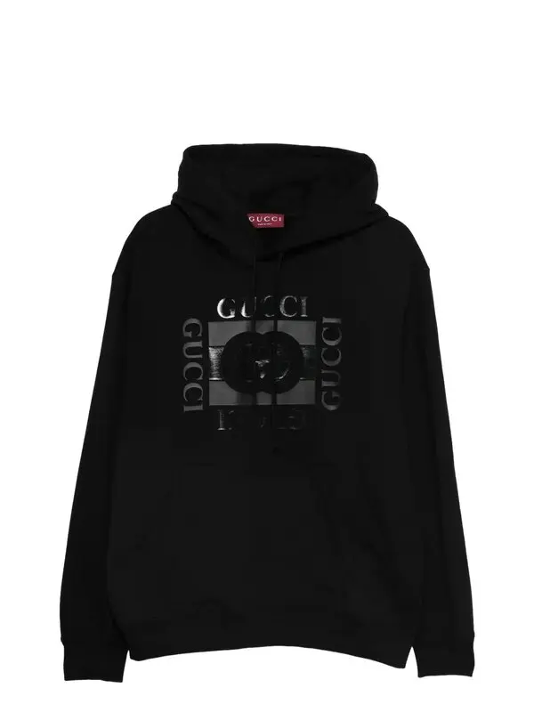 Gucci Logo Hoodie - Black