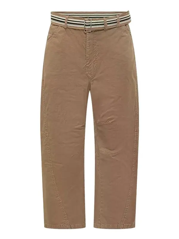 MORDECAI Belted Trousers With Pockets - Neutrals