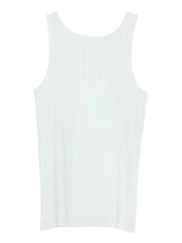 GONGDID DESIGN Pleated Tank Top - Green