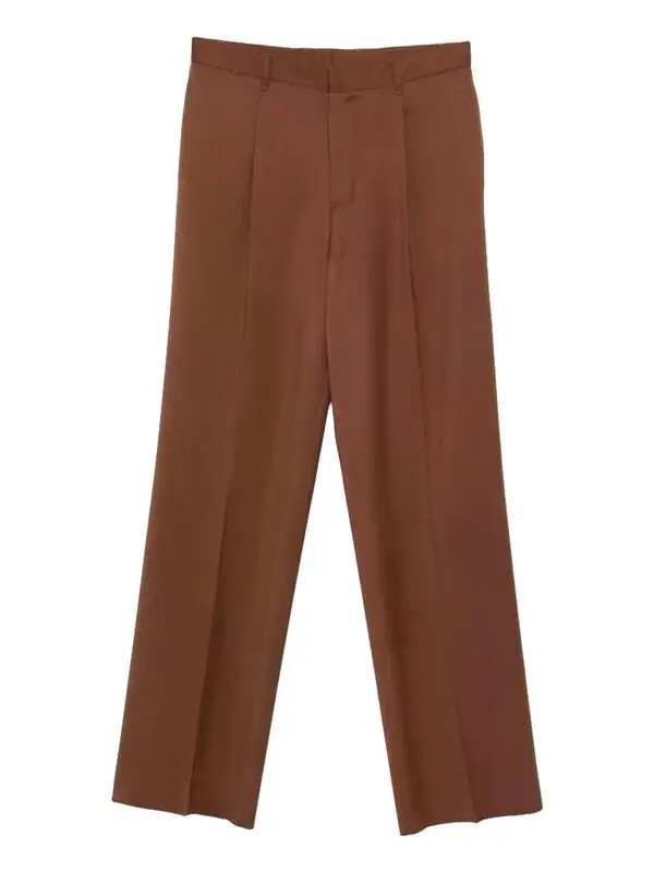 LARDINI Pleated Trousers - Brown