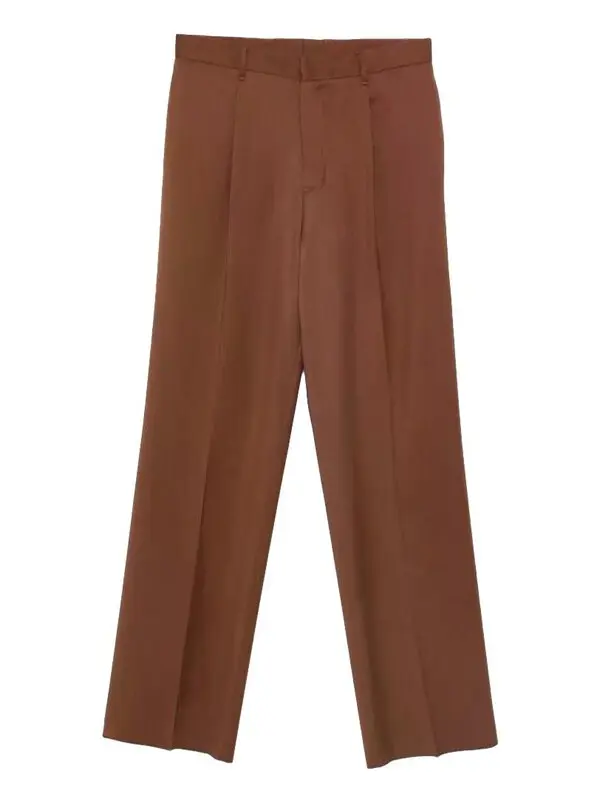 LARDINI Pleated Trousers - Brown