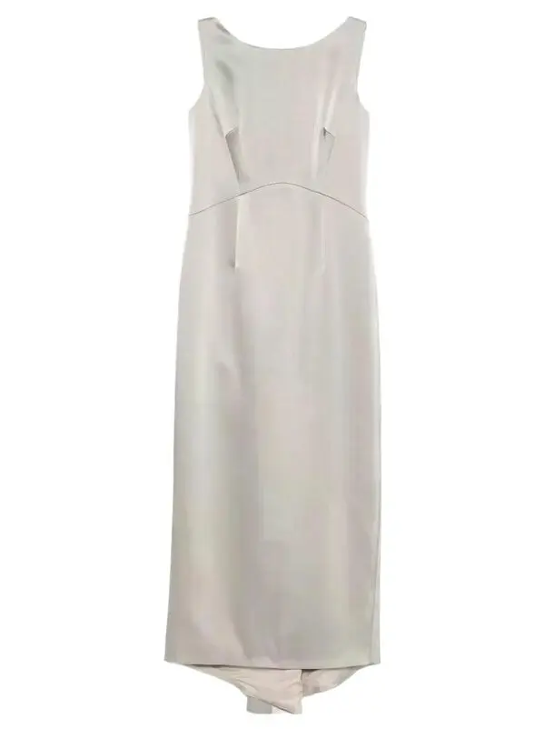 FELY CAMPO Sleeveless Boat Neck Mid-length Dress - Grey