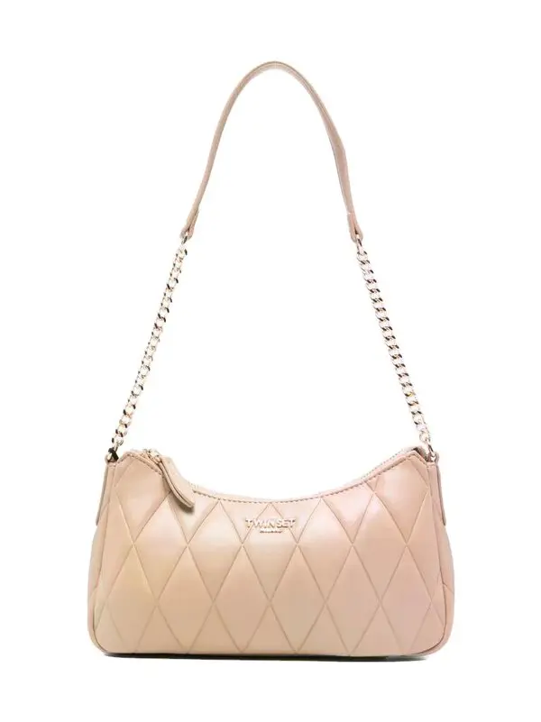 TWINSET Quilted Chain Shoulder Bag - Neutrals
