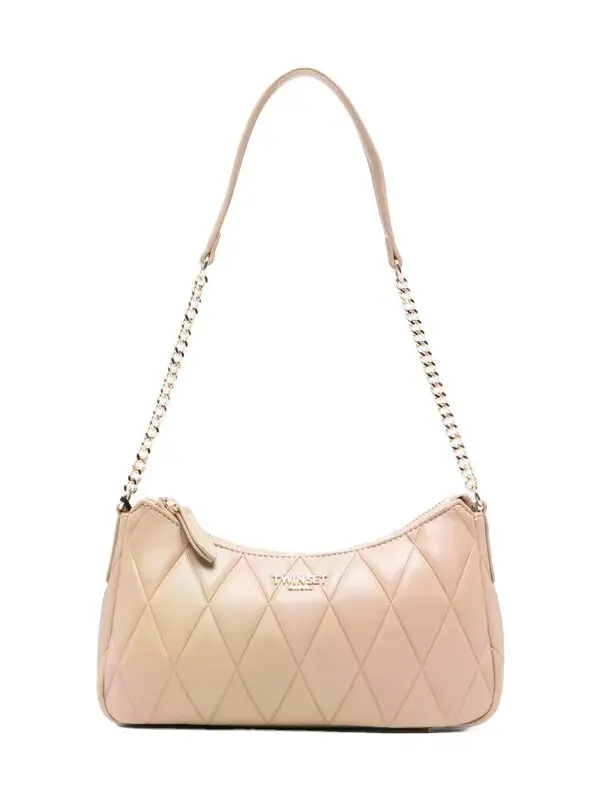 TWINSET Quilted Chain Shoulder Bag - Neutrals