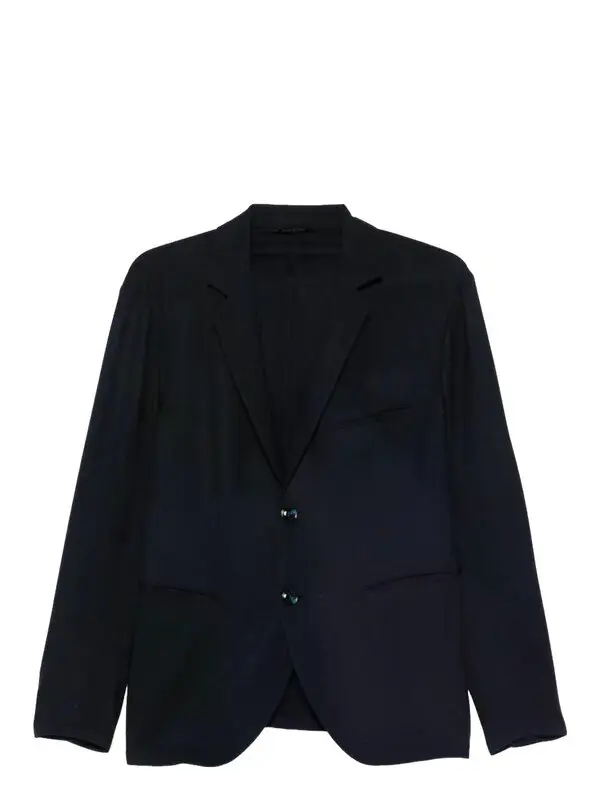 Giorgio Armani Notched-lapel Blazer - Blue