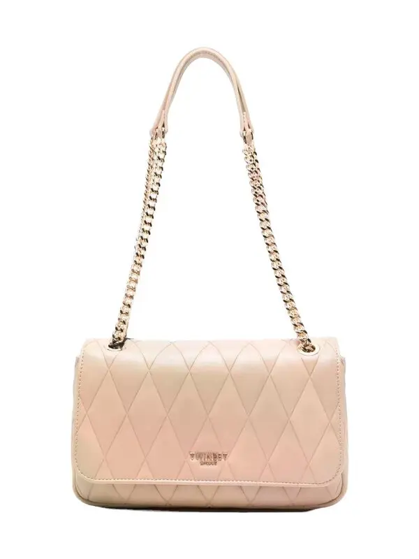 TWINSET Quilted Shoulder Bag With Chain Strap - Neutrals