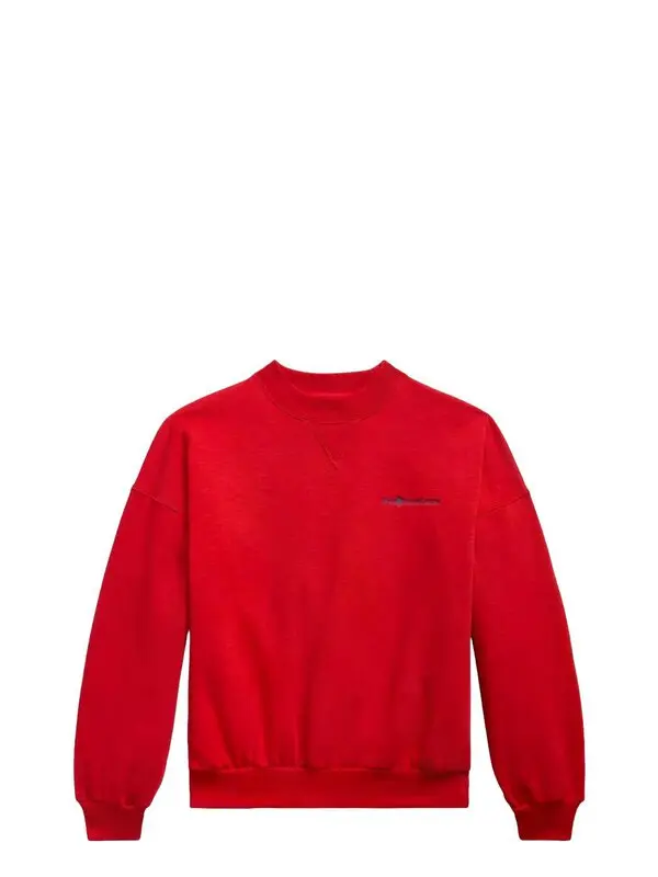 Polo Ralph Lauren Logo Crew Neck Sweatshirt - Red