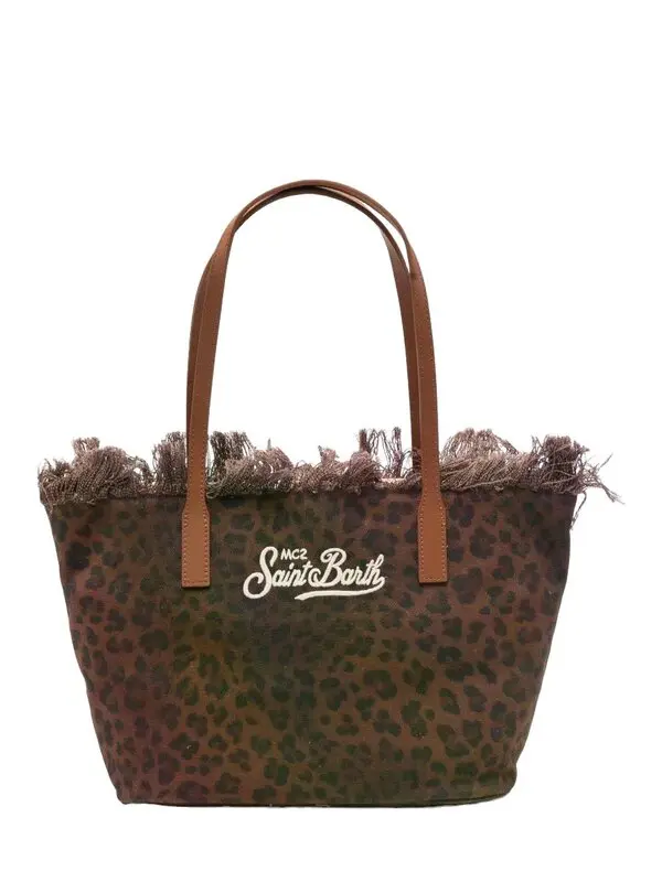 MC2 SAINT BARTH City Leopard-print Tote Bag - Brown