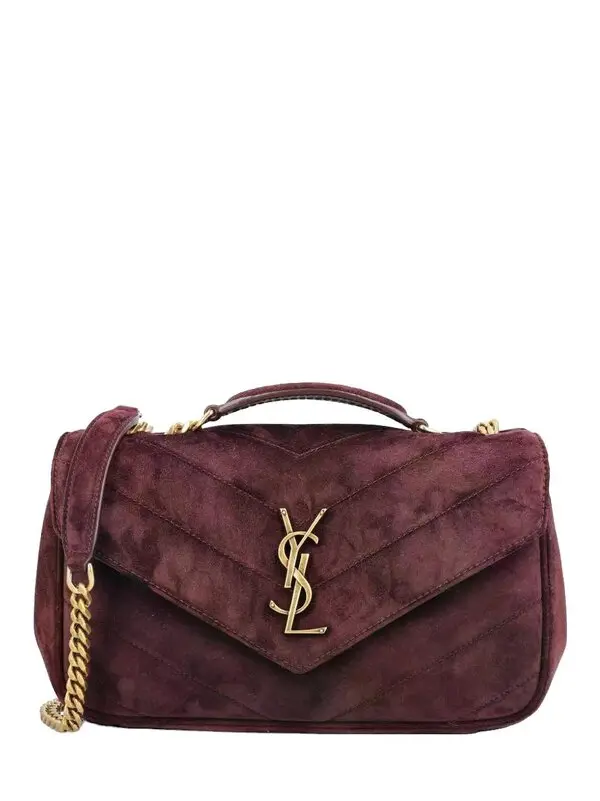 Saint Laurent Small Loulou Shoulder Bag - Purple