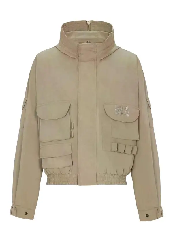 Balmain Multi-pocket Hooded Jacket - Neutrals