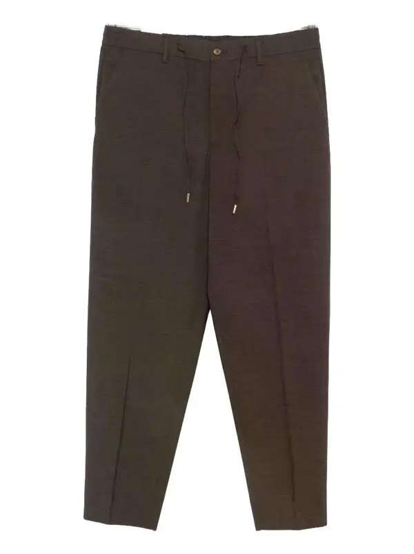 BRIGLIA 1949 Covents Drawstring Trousers - Brown