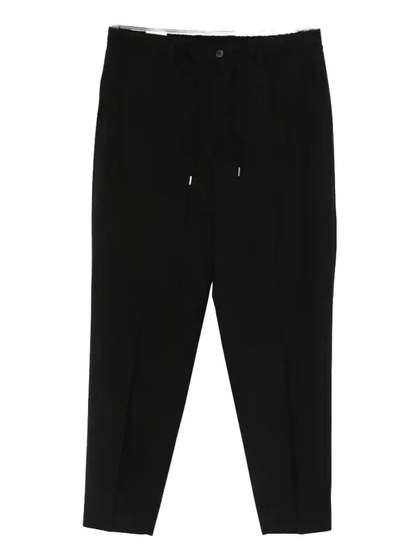 BRIGLIA 1949 Tapered-leg Trousers - Black