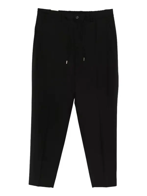 BRIGLIA 1949 Tapered-leg Trousers - Black