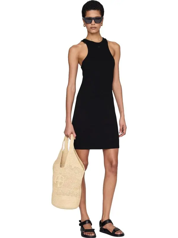 ANINE BING Cole Mini Dress - Black
