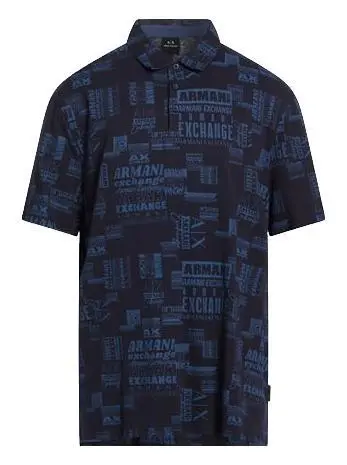 Armani Exchange Polo Shirt Size Cotton - Blue