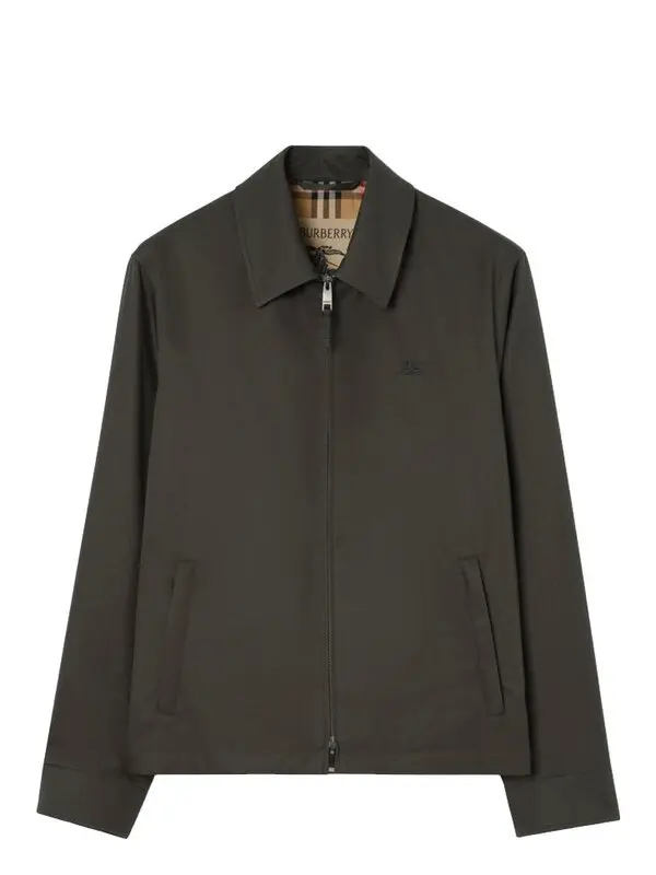 Burberry Tropical Gabardine Bloomsbury Harrington Jacket - Grey Grey