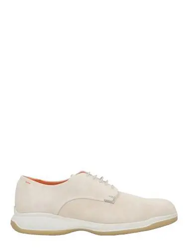 Santoni Leather Lace-up Shoes - Beige