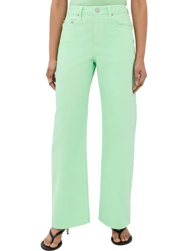 Sablyn Sammy Relaxed Straight Leg Jeans - Lime