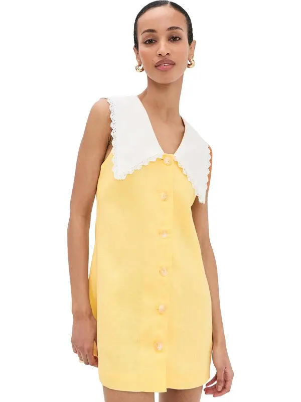 ROAME Valentina Mini Dress - Limoncello