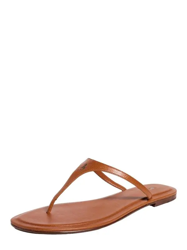 Polo Ralph Lauren Leather Thong Sandals - Cuoio