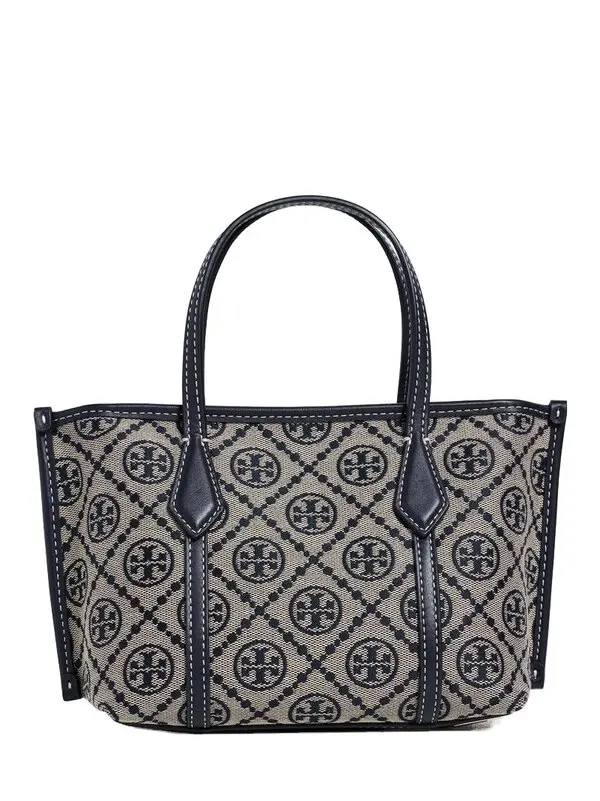 Tory Burch Perry T Monogram Mini Tote - Tory Navy